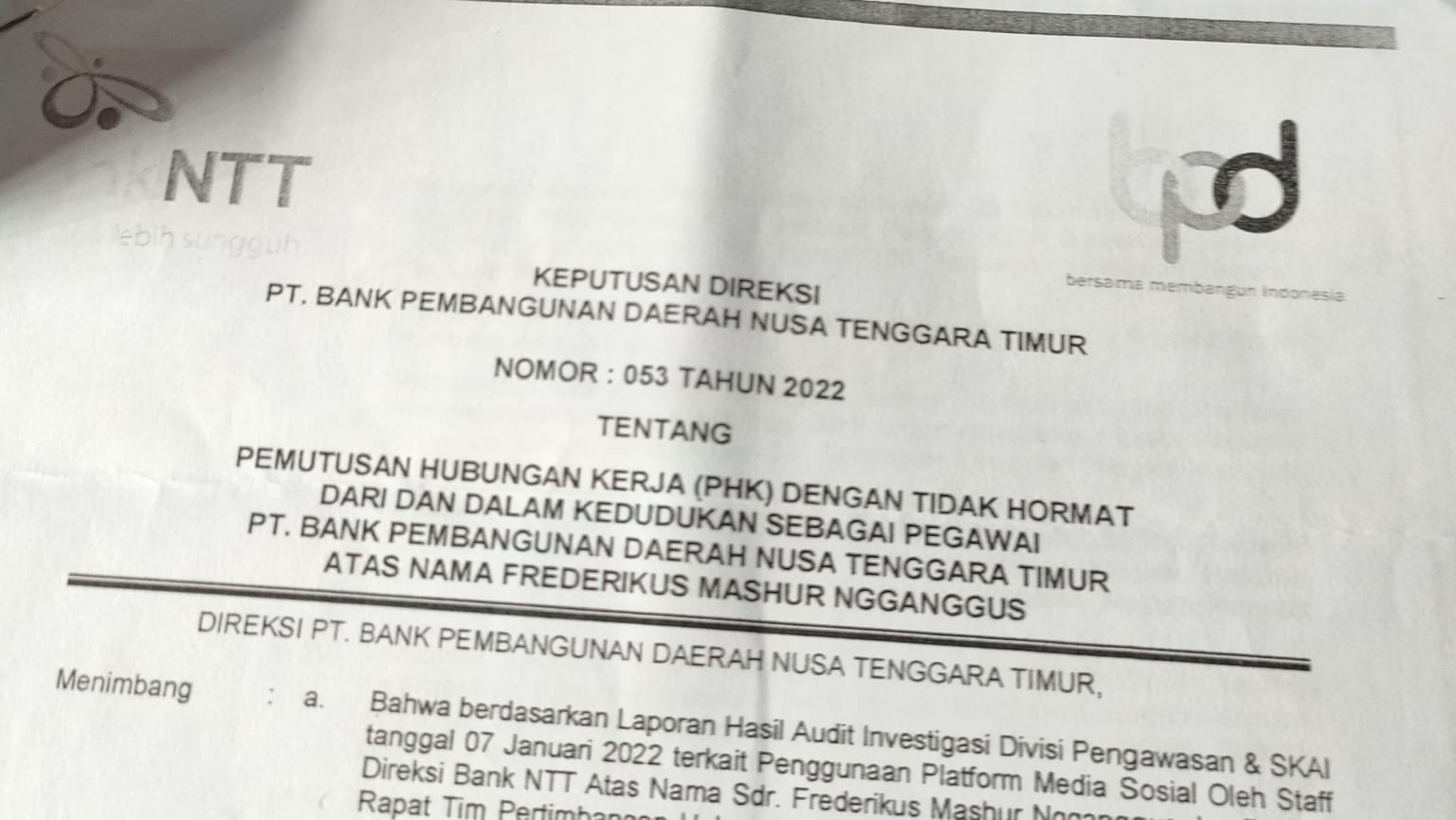 Mantan Dirut Bank NTT dan Wartawan Senior Jadi Saksi Perkara Edi Nganggus Di PN Klas I Kupang ...